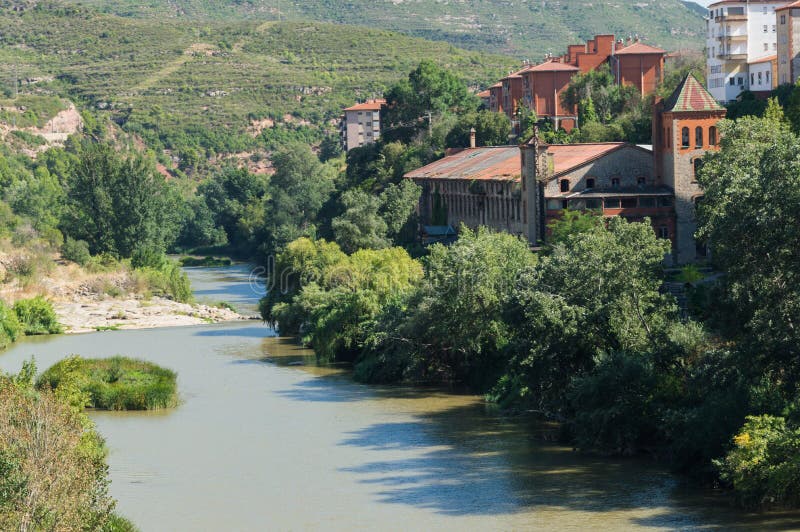 Llobregat River Passing through Martorell Stock Image - Image of green ...