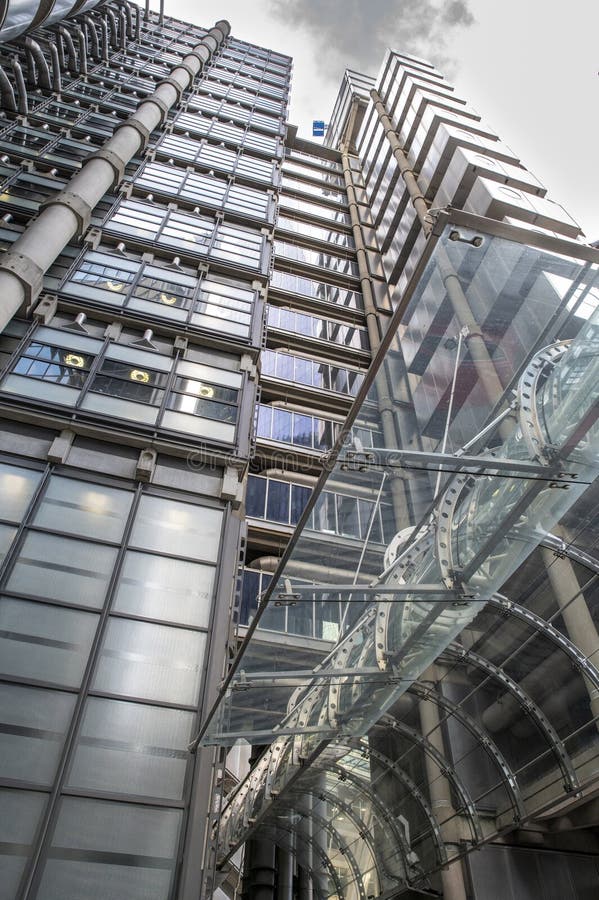 The Lloyd S Building (the Inside-Out Building) . London Stock Photo ...