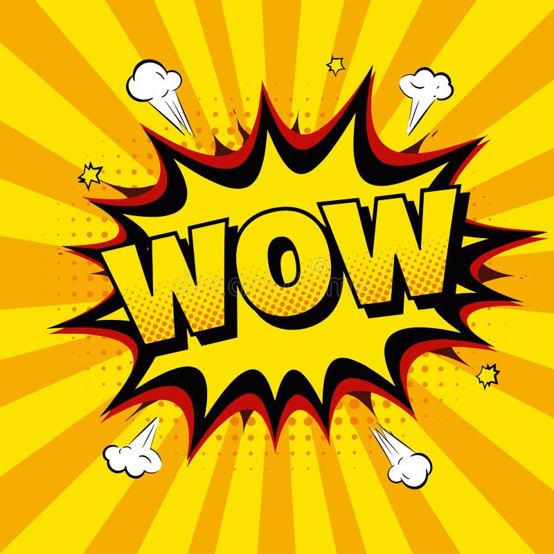 Llustration of Wow Template Design Stock Vector - Illustration of ...