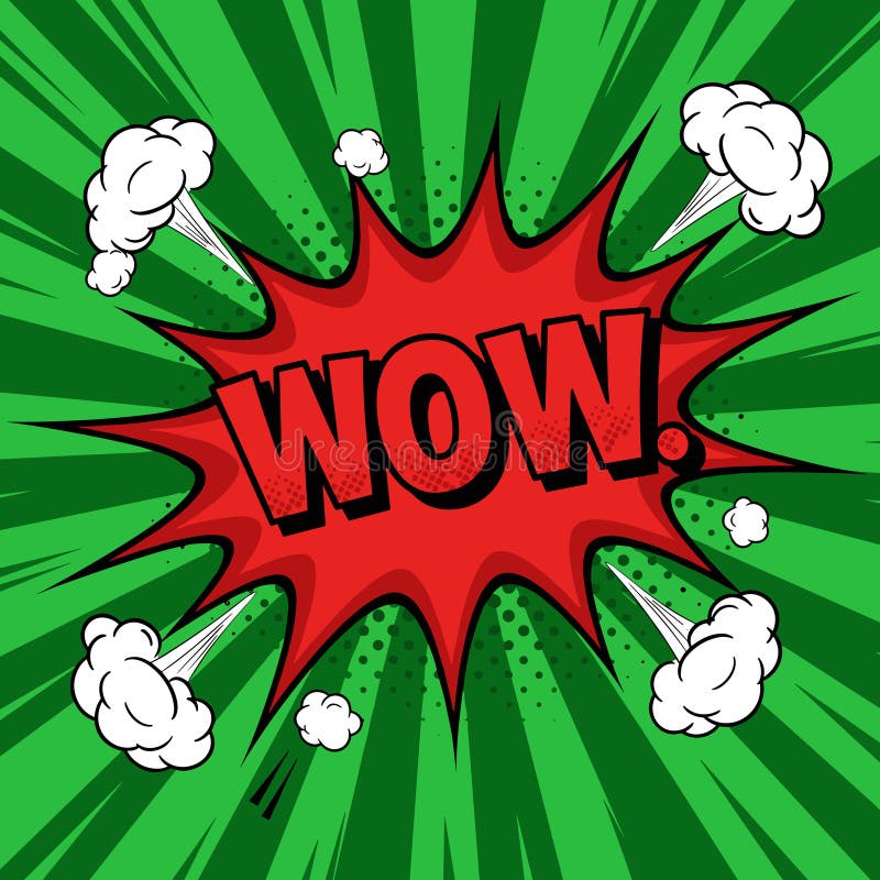 Llustration of Wow Template Design Stock Vector - Illustration of ...