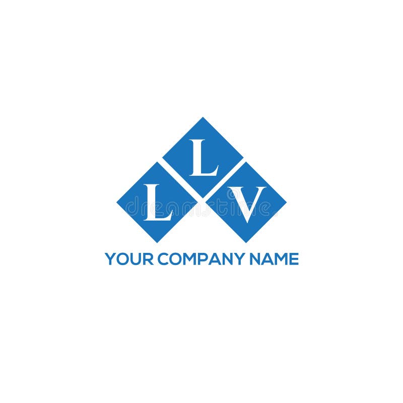 LLV Letter Logo Design on WHITE Background. LLV Creative Initials ...