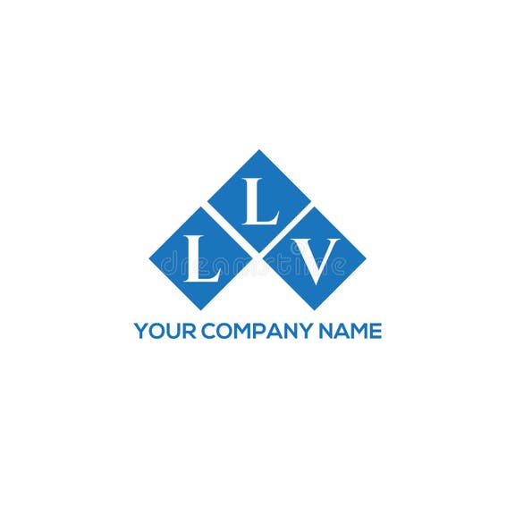 LLV Letter Logo Design on WHITE Background. LLV Creative Initials ...