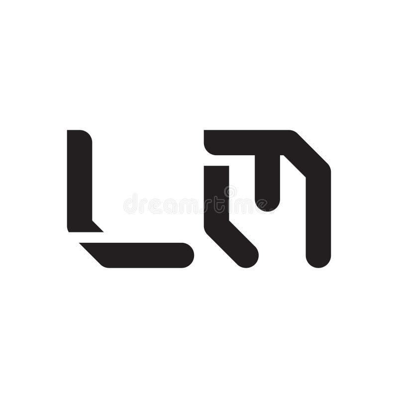 Lm Initial Letter Vector Logo Icon Stock Vector - Illustration of ...