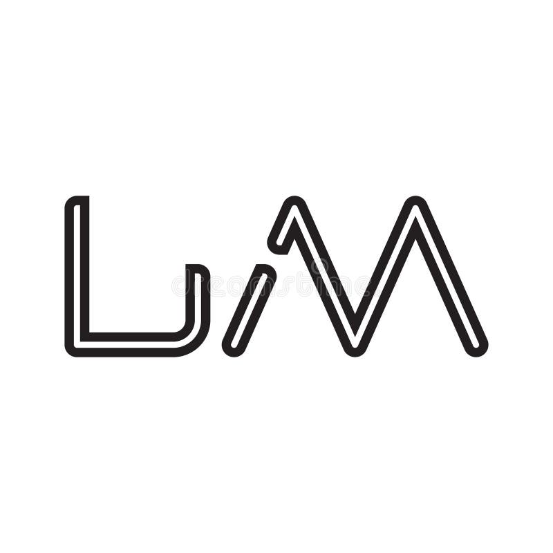 Lm Initial Letter Vector Logo Icon Stock Vector - Illustration of ...