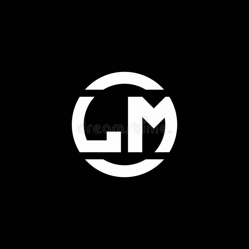 LM Logo Monogram Isolated on Circle Element Design Template Stock ... LM Logo Monogram Isolated on Circle Element Design Template Stock ...