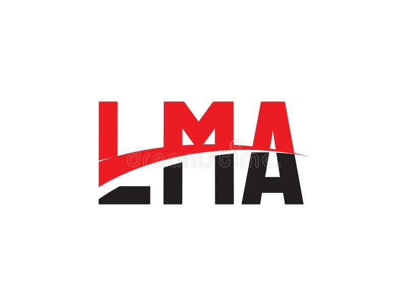 LMA Letter Initial Logo Design Stock Vector - Illustration of graphic ...