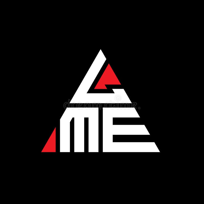 LME Triangle Letter Logo Design with Triangle Shape. LME Triangle Logo ...