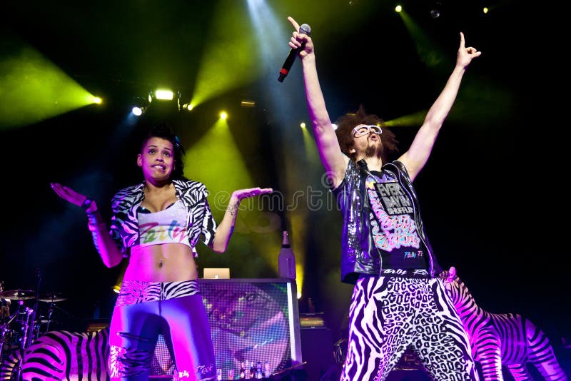 LMFAO Performing Live at Coliseu De Lisboa Editorial Photo - Image of ...