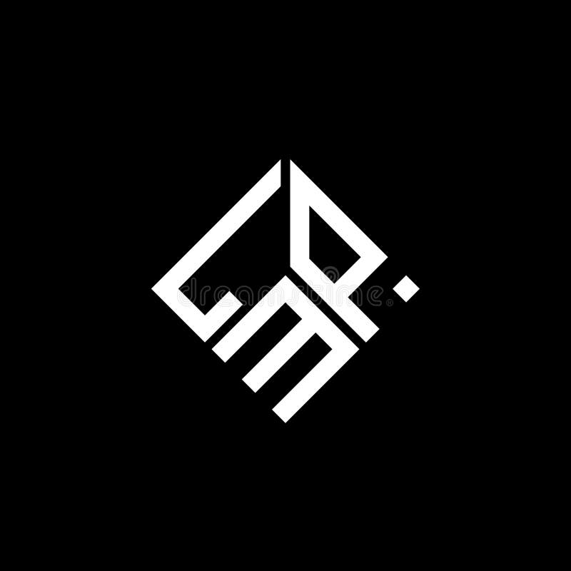 LMP Letter Logo Design on Black Background. LMP Creative Initials ...