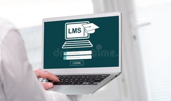 Lms Concept on a Laptop Screen Stock Photo - Image of business, success ...
