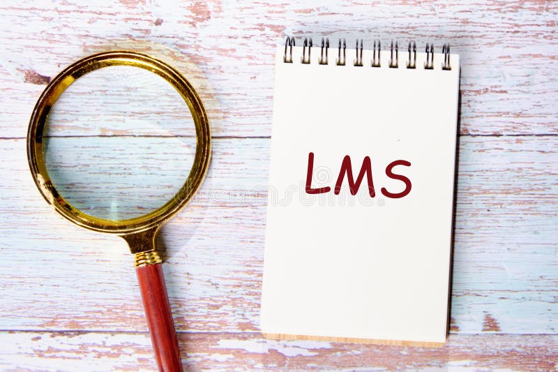 LMS - Learning Management System Acronym. LMS in a Notebook Next To a ...