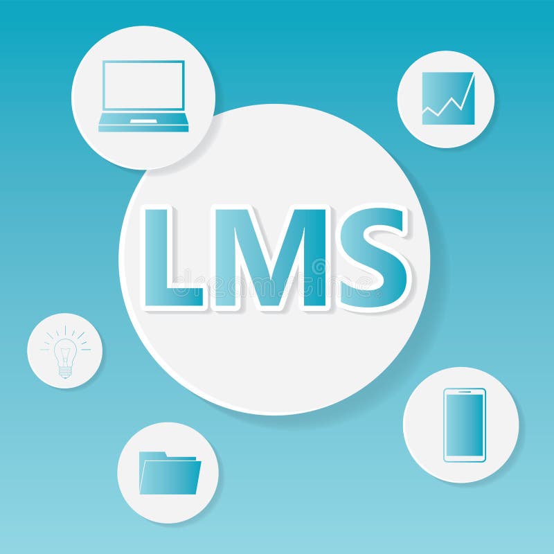 LMS Learning Management System Business Concept Stock Vector ...