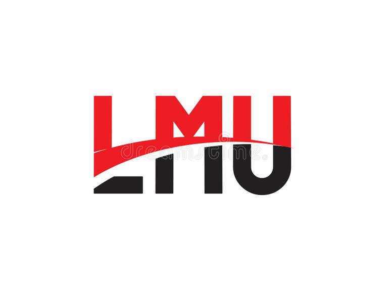 LMU Letter Initial Logo Design Stock Vector - Illustration of corporate ...
