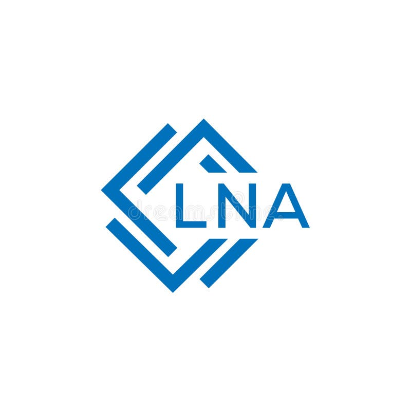 LNA Letter Logo Design on White Background. LNA Creative Circle Letter ...