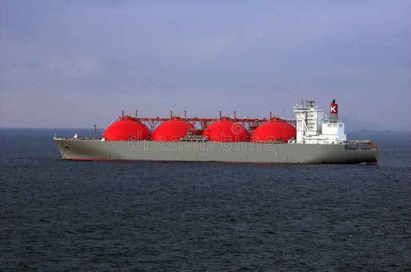 LNG Carrier Ship for Natural G Stock Image - Image of commerce ...