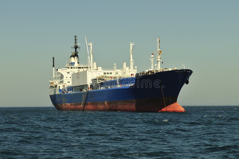 LNG Carrier Ship for Natural Gas Stock Photo - Image of energy, clouds ...