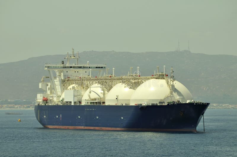 LNG Carrier Ship for Natural Gas Stock Photo - Image of environment ...