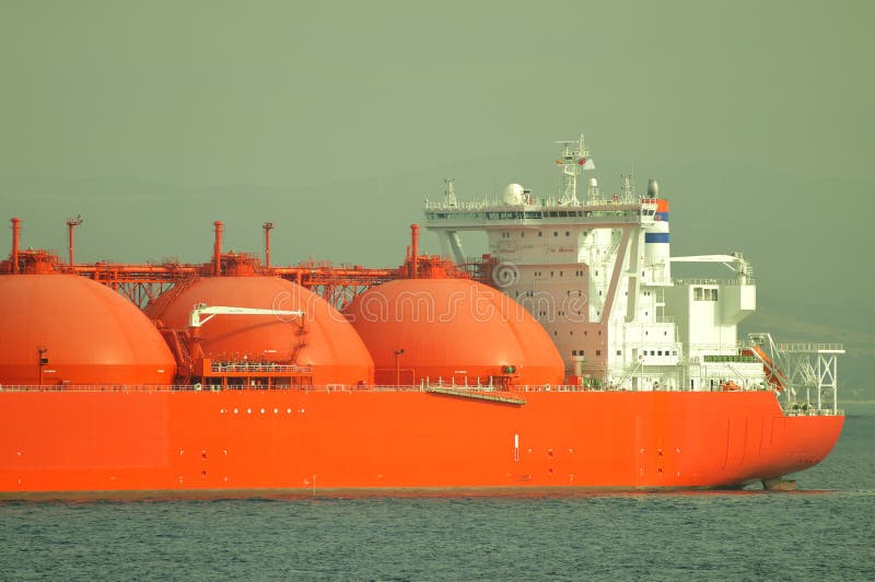 LNG Carrier Ship for Natural Gas Stock Image - Image of butane ...