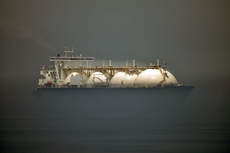 LNG Carrier Ship for Natural Gas Stock Image - Image of energy, freight ...