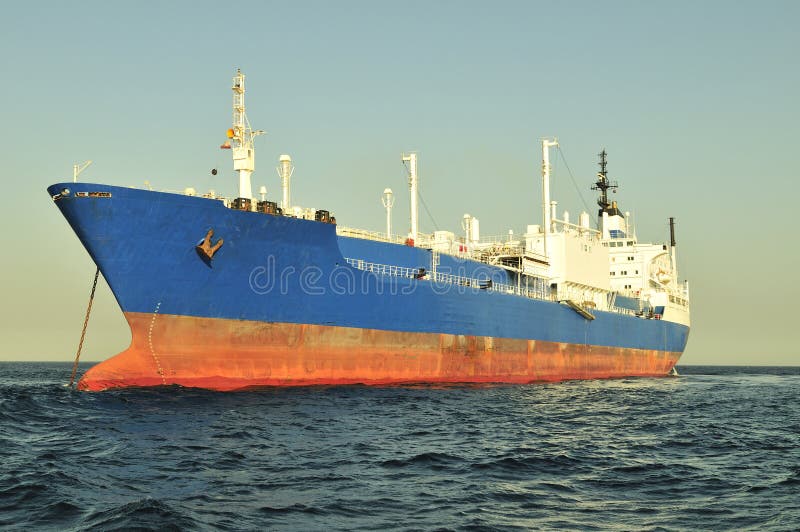 LNG ship for natural gas stock photo. Image of crane - 11650220