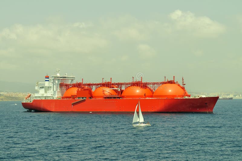 LNG ship for natural gas stock image. Image of liquefied - 6010757