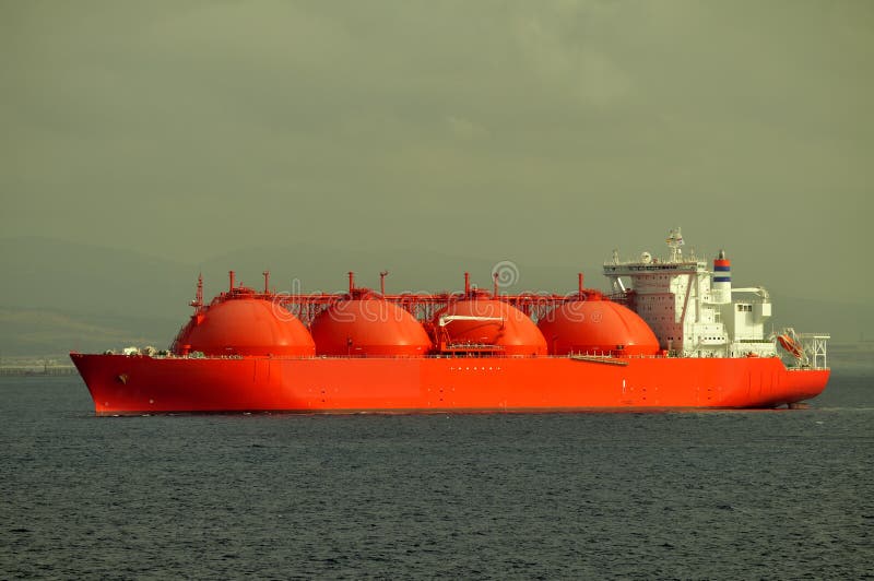 LNG ship for natural gas stock image. Image of huelva - 6010655