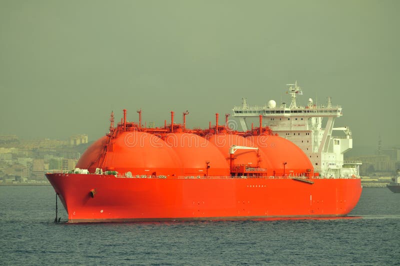 LNG ship for natural gas stock image. Image of liquefied - 6010757