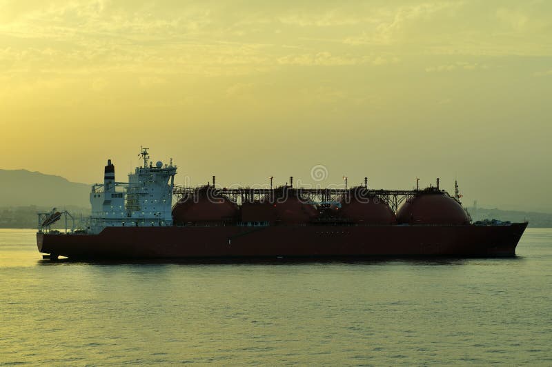 LNG ship for natural gas stock image. Image of fuel, cryogenic - 6010099
