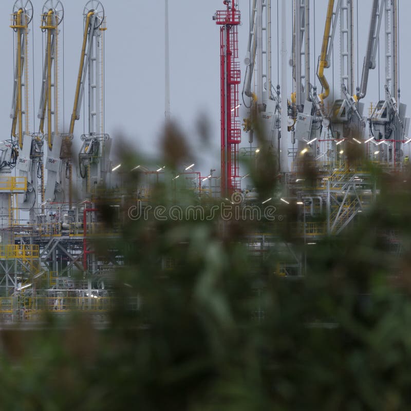 Lng terminal editorial photo. Image of regasification - 349629206
