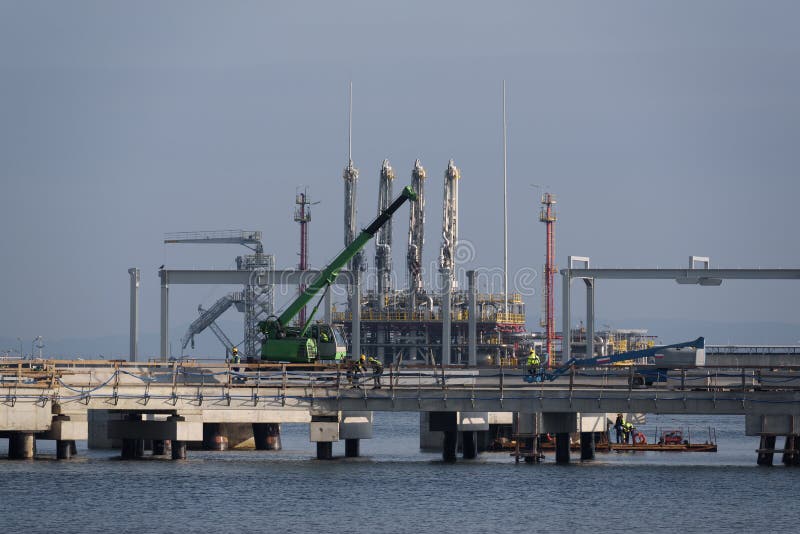 LNG TERMINAL in SWINOUJSCIE Stock Photo - Image of engineering, country ...