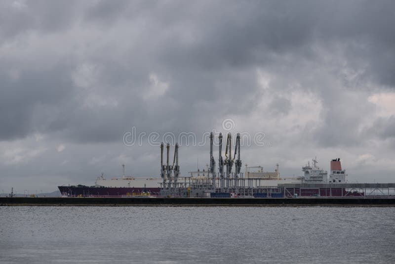 LNG TERMINAL stock photo. Image of forecast, embargo - 286621194