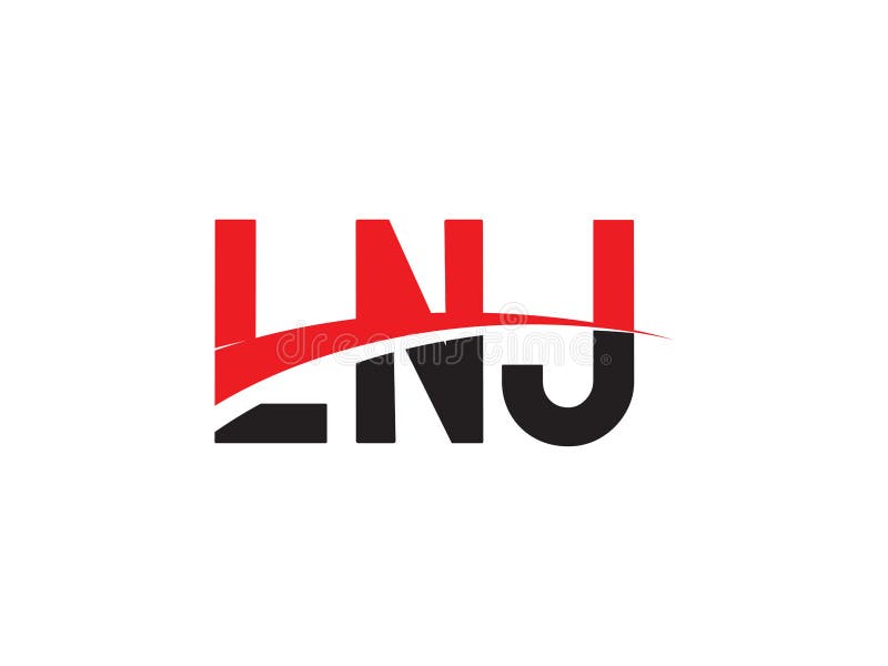 LNJ Letter Initial Logo Design Stock Vector - Illustration of symbol ...