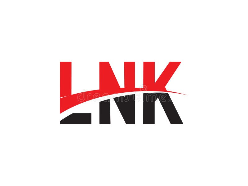 LNK Letter Initial Logo Design Stock Vector - Illustration of style ...