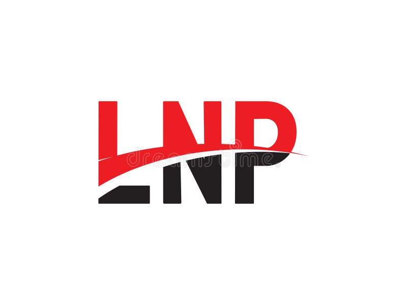 LNP Letter Initial Logo Design Stock Vector - Illustration of font ...