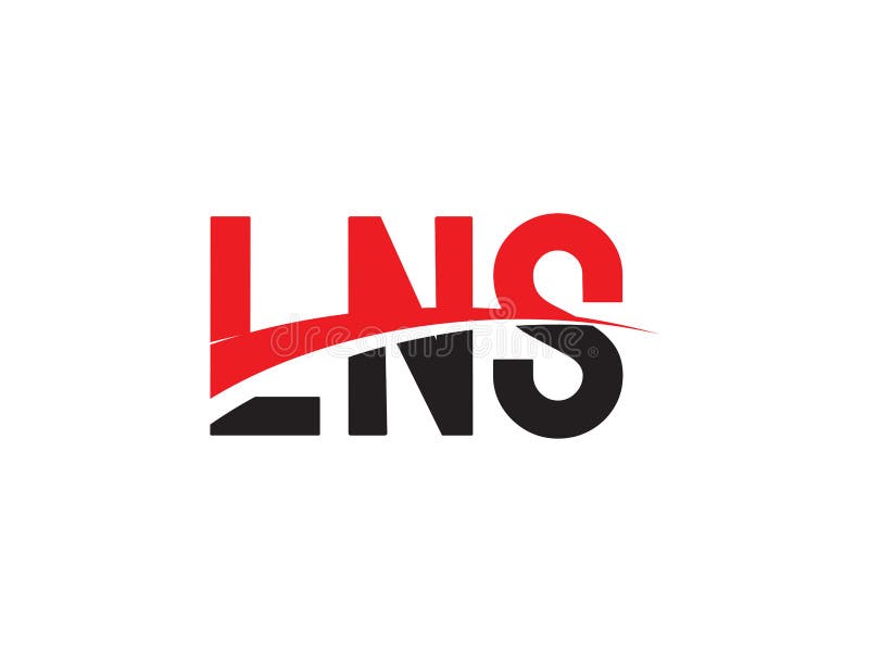 LNS Letter Initial Logo Design Stock Vector - Illustration of ligh ...