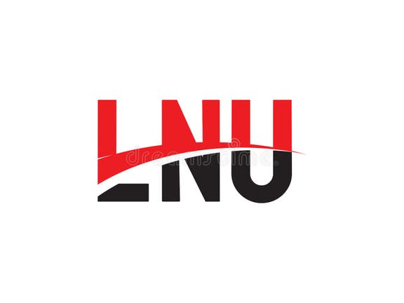 LNU Letter Initial Logo Design Stock Vector - Illustration of concept ...