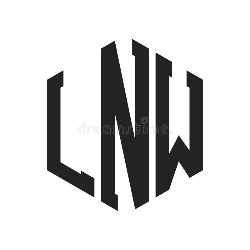 LNW Logo Design. Initial Letter LNW Monogram Logo Using Hexagon Shape ...