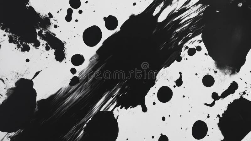 Lo Fi Printer Effect with Textured Ink Splatters on White Background for Creative Design Stock ...