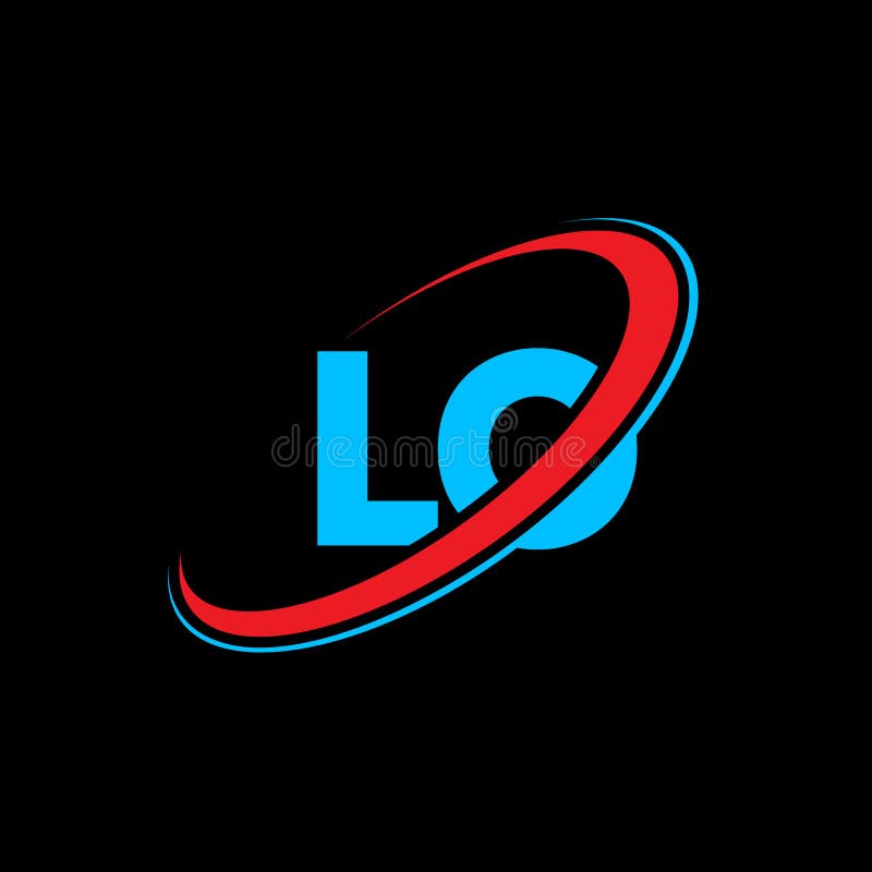 LO L O Letter Logo Design. Initial Letter LO Linked Circle Uppercase ...