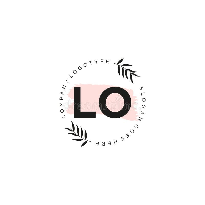 LO Letter Logo Icon Design Template Elements Stock Vector ...