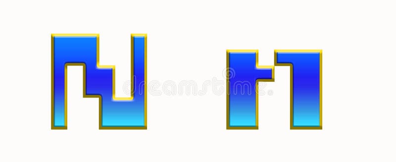 Lo Res Craft Font Fonts Gradient Sans Serif Alphabet Letters ...