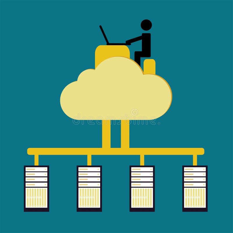 Load balance concept stock vector. Illustration of cloud - 52779664