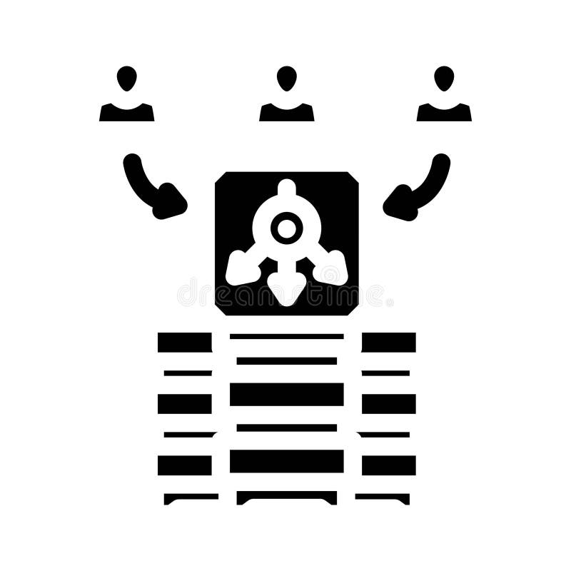 Load Balancer Data Center Glyph Icon Vector Illustration Stock Vector ...