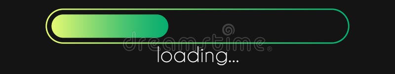 Load Bar. Progress Gradient Download Interface. Loading Sign Stock ...