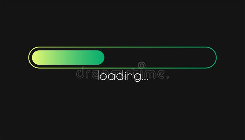 Load Bar. Progress Gradient Download Interface. Loading Sign Stock ...