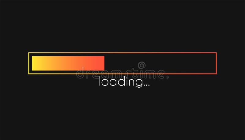 Load Bar. Progress Gradient Download Interface. Loading Sign Stock ...
