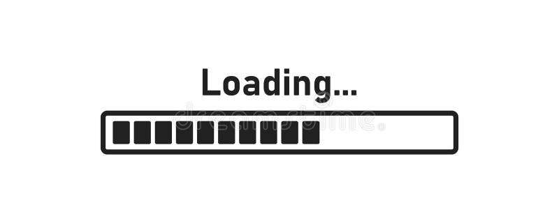 Load Bar, Simple Isolated Icon Set. Progress Concept Illustration ...
