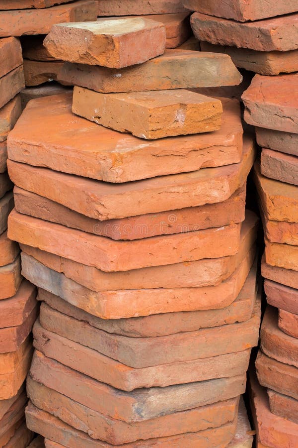 Load of Bricks in Stock for Construction Stock Image - Image of aged ...