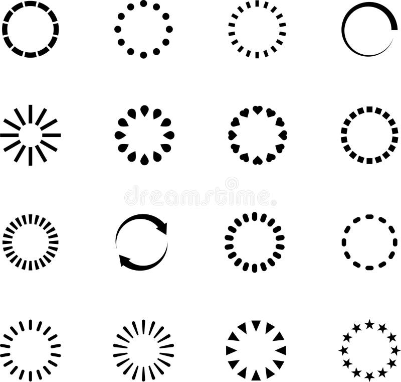 Load Buffer Circle Icon Loading Circle Buffer Preloader Symbol Upload