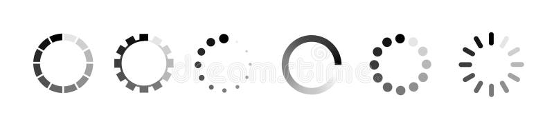 Load Buffer Icon Circle. Buffer Preloader Symbol Upload Page Stock Vector - Illustration of ...